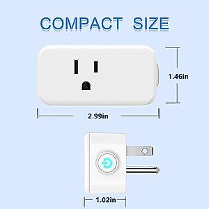 ExIoTy Smart Plug, Simple Setup with One Voice Command, Compatible with Alexa Only, Voice Control, Remote Control, Timer Function, Group Control, Bluetooth Mesh, Alexa Echo Required (1 Pack)