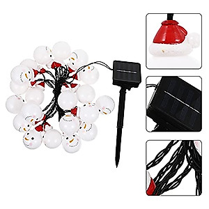 ibasenice Solar Ground Stake Light Outdoor Lights Snowman Landscape Lights Waterproof Led Pathway Lights Home Garden Outdoor Pathway Landscape Decor