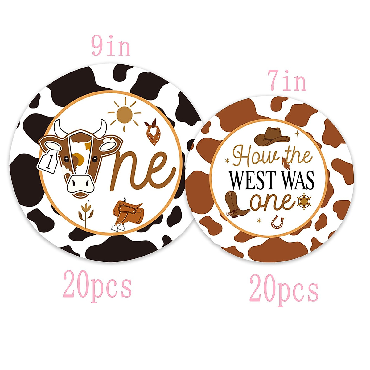 hanviync First Rodeo Birthday Party Decorations Boy, How The West Was One Birthday Decorations, Cowboy Theme Party Decorations 1st Birthday.