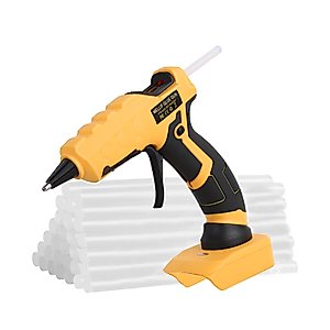 Cordless Hot Glue Gun for 20V Max Lithium Battery (Battery NOT Included) for Arts & Craft DIY & Decoration with 30PCS 0.27" Glue Sticks