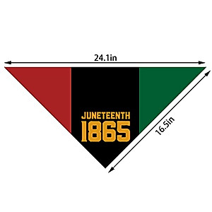 Juneteenth Dog Bandana Triangle Bibs Dog Scarf Adjustable Accessories for Small Medium Dogs Cats Pets