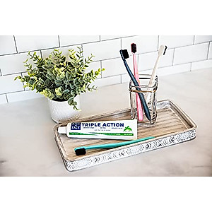 Kiss My Face Triple Action Herbal Mint Gel Toothpaste, SLS And Fluoride Free, Removes Plaque, Prevents Tartar, And Whitens Teeth, With Added Tea Tree Oil, No Artificial Colors Or Flavors, 4.5 oz