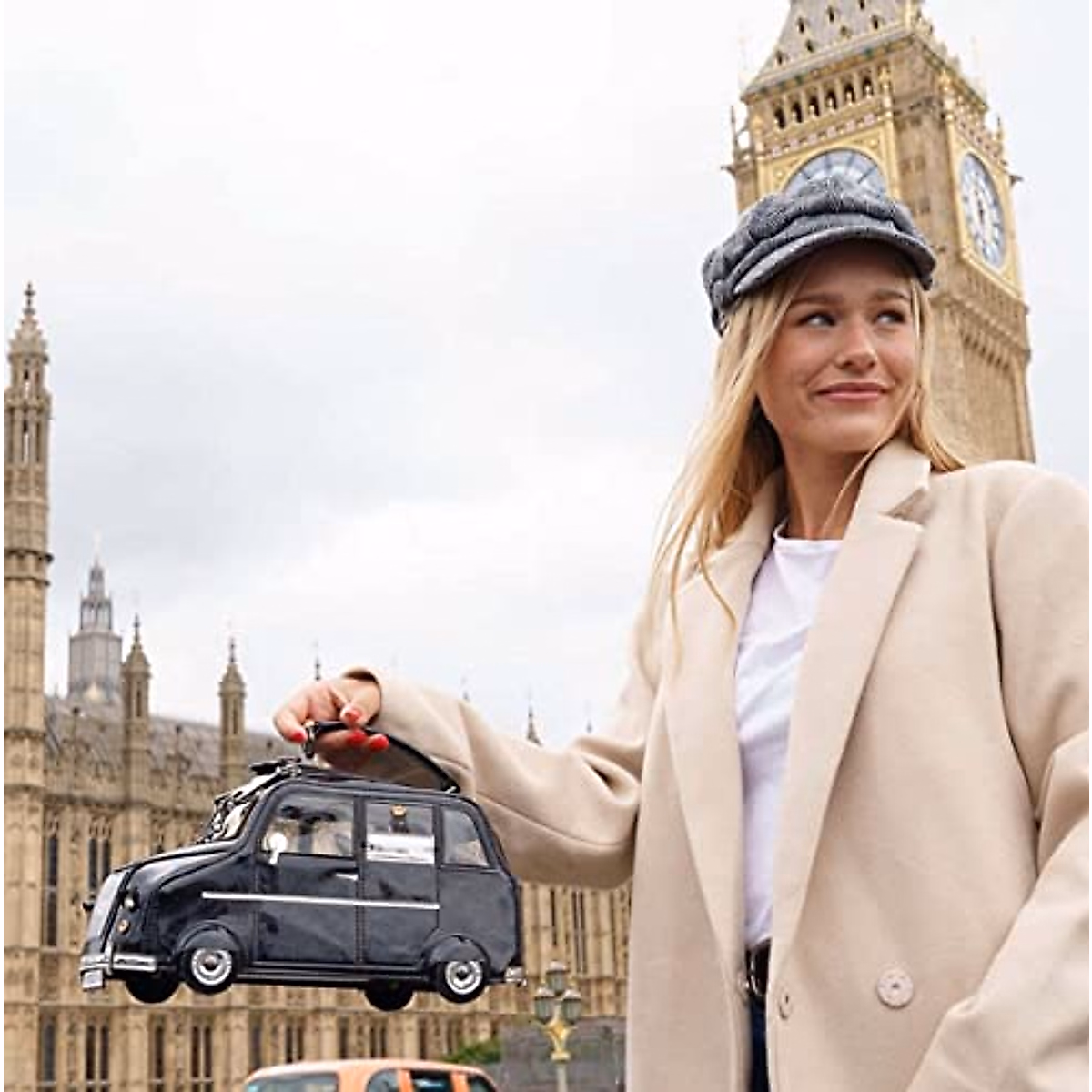 Vendula London - London Cats and Corgis Black Cab Novelty Collectible Bag w Crossbody Strap