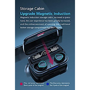 LmtLessDeals Bluetooth Headphones True Wireless Earbuds with Wireless Charging Case IPX 7 Waterproof Stereo Earphones in-Ear Touch Control Long Endurance headsets M10 VS.1