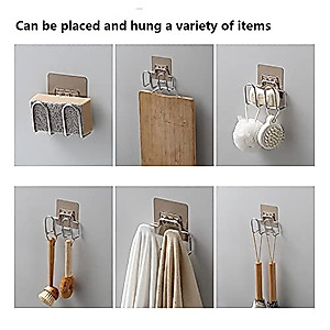 WNPXQNT 2 Pcs Wall Mounted Pot Lid Holder, Stainless Steel Cutting Board Holder, Pot Lid Rack Rest Stand, Lid Organizer Pot Hangers for Kitchen,Bathroom, Cabinets