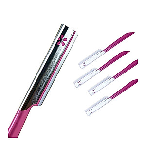 Eyebrow Razors Stainless Steel Facial Razors Shaving Cheek Facial Hair Remover Shapers Razors Face Razor and Eyebrow Shaper Trimming and Shaving Grooming Tool for Women Man with Precision Cover