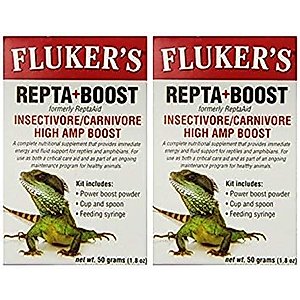 Fluker's 2 Pack of Repta+Boost Insectivore and Carnivore High Amp Boost