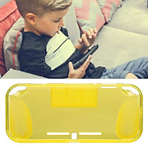 Socobeta Good Hand Feeling Sweat Proof Storage Accessories Protective Case Cover for Game Host(Yellow)