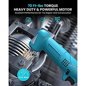Seesii 3/8" Cordless Ratchet High Torque, 70Ft-lbs Electric Ratchet Wrench Set w/Two 2.0Ah Batteries,21V 2100 RPM Variable Speed Ratcheting Wrench w/ 6 Sockets,1/4'' Adapters,3'' Extension Bar, RT700