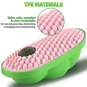 havit 2-Pack Catnip Toys for Indoor Cats, Stick on Wall Catnip Ball Toys for Cats to Lick, Massage & Self Grooming (Yellow & Pink)