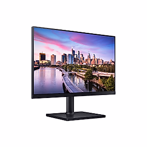 SAMSUNG FT45 Series 24-Inch WUXGA 1920 x 1200 Computer Monitor, 75Hz, IPS Panel, HDMI, DisplayPort, DVI, USB Hub, Built-in Speakers, Height Adjustable Stand, 3 Yr WRNTY (LF24T454GYNXZA),Black