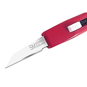Dovetail Marking Knife, Craft Knife, Thin Blade, Cast Iron Handle, Retractable, 5 Extra Blades, Swann Morton SMO-R