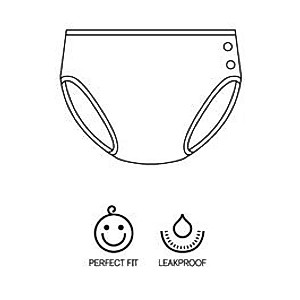 Imse Vimse Reusable Swim Diaper for Baby and Toddler Girls with Ruffle and Snaps (Pink Flamingo, S 13-17 lbs)