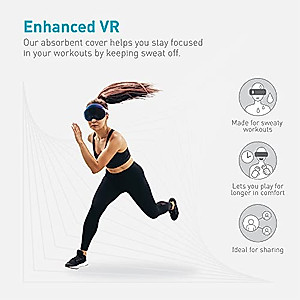 VR Cover Head Strap Cover for Meta Quest Pro - Washable Hygienic Cotton Cover (2 pcs)