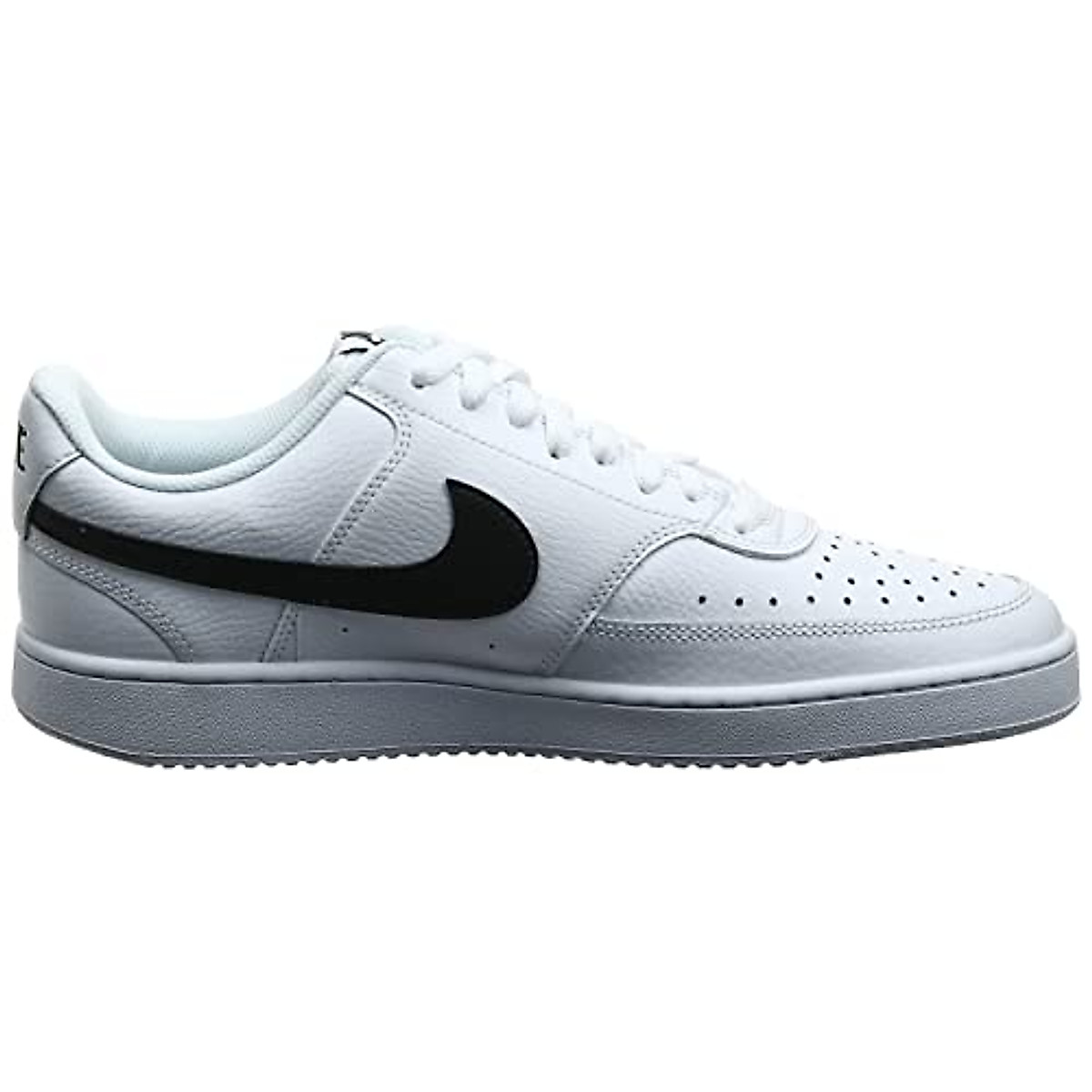 Nike Men's Court Vision Low Sneaker, White/Blackwhite, 10.5 Regular US