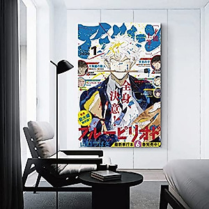 AOMACA Anime Poster Blue Period Kawaii Anime GirlCanvas Painting Wall Art Poster for Bedroom Living Room Decor08x12inch(20x30cm)