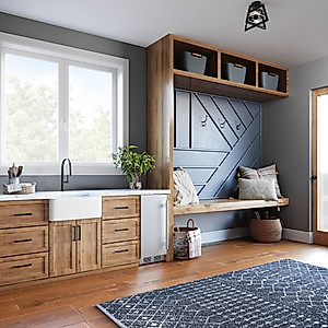 Avallon AFR152LH 15 Inch Wide 3.3 Cu. Ft. Compact Refrigerator with LED Lighting and Left Swing Door - Stainless Steel