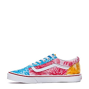 Vans Old Skool Youth (ABO) (TIE DYE Block) Multi/True White Size : 6