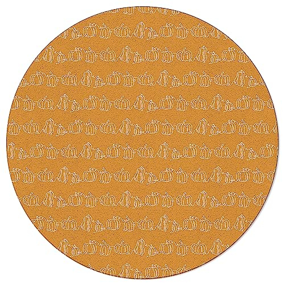 Thanksgiving Pumpkins Round Area Rug 5ft,Washable Outdoor Indoor Carpet Runner Rug for Bedroom,Kitchen,Living Room,Office,Area+Rug Large Bath Door Desk Floor Mat Fall Harvest Autumn Minimalist Art