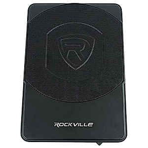 Rockville SS10P 10" 800w Slim Under-Seat Active Powered Car/Truck Subwoofer Sub