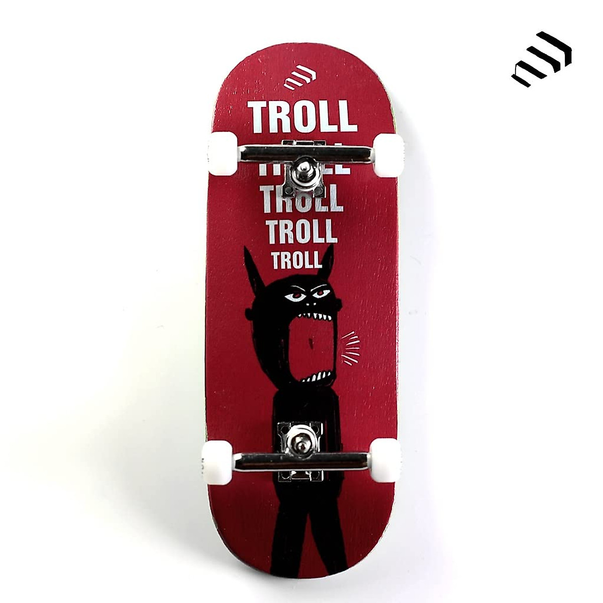 NOAHWOOD Wooden PRO 9.5S Fingerboard Complete (Noah Team 9.5S Short Nose Short Tail) Hand Mould Made(+34mm Prince Silvery Trucks)(+NW Handmade PRO Logo Wheels ii)(PSA/Troll)