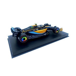 HTLNUZD Bburago 1:43 2022 F1MCL36#4 Lando Norris F1 Racing 1/43 MCL36#4 Formula One Alloy Luxury Die Cast Collection Vehicles Model Gift