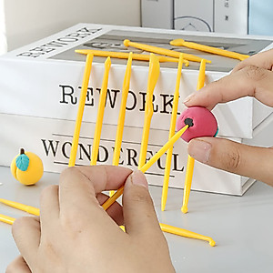 Clay Tools, 14-Piece DIY Plastic Polymer Carving Set Clay Kit Pottery Modeling for Carving, Styling, Embossing, Suitable Beginner