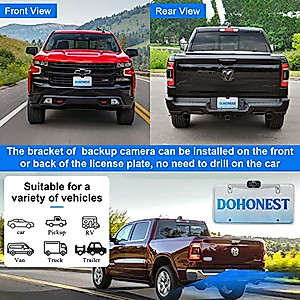 DoHonest Wireless Backup Camera for Trucks Car Pickup Camper Van with 7 Inch Monitor System, HD 1080P Bluetooth Backup Camera 2.4G Stable Digital Signals, Support Add Second RV Rear View Camera-V29