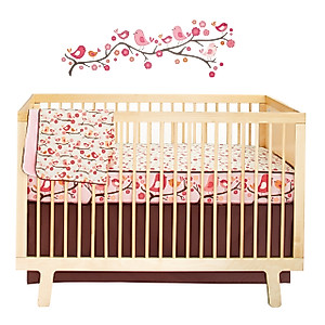Skip Hop Complete Sheet 4 Piece Crib Bedding Sets, Springtime Birdie (Discontinued by Manufacturer)