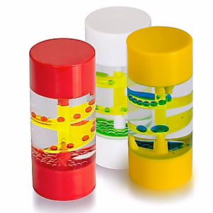 Big Mo's Toys Liquid Motion Spiral Timer Toy for Sensory Play - Relaxing Bubble Motion Autism ADHD Fidget Toy for Calming, Sensory Visual Relaxation Desk Toy, ONE Piece (Assorted)