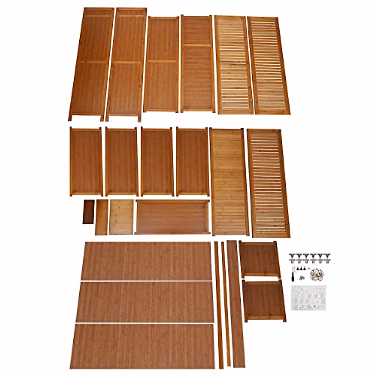 Bamboo Shoe Storage Cabinet 7 Tier Shoes Rack with Door Free Standing Shoe Racks Shoe Organizers for Entryway Hallway Living Room Bedroom