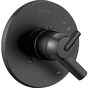 Delta Faucet Trinsic 17 Series Dual-Function Shower Handle Valve Trim Kit, Matte Black T17059-BL (Valve Not Included)