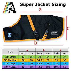 AniMac Super Calf Jacket for Calves, Sheep, Alpaca, Goats and Dogs – Premium Waterproof Livestock Coat – Breathable – Synthetic – Machine Washable