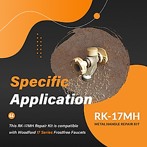 usvehj RK-17MH Repair Kit Metal Handle Replacement for Woodford Model 17 Outdoor Faucet - Frost-Proof Design (12Pcs)