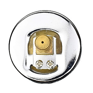 CARBO Instruments 2-1/2" Pressure Gauge, Chrome Plated Steel Case, Dry, Compound Vacuum -30 Hg - 0-30 psi Back Mount 1/4" NPT