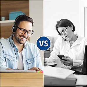 Arama Yealink Phone Headset with Microphone Noise Cancelling, RJ9 Office Telephone Headsets Compatible with Yealink T20P T21P T26P T23G T46G T48G T42S T46S Avaya 1608 9608 9611 Grandstream (A200Y1)