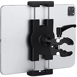 Mippko Boat Helm Tablet Holder, Marine Boat Handle Bar Pole Mount, 360°Rotation Clamp Non-Slip Aluminum Alloy Mount,Compatible with 4.7~12.9" iPad/Nexus/LG G Pads/e-Reader/iPhone