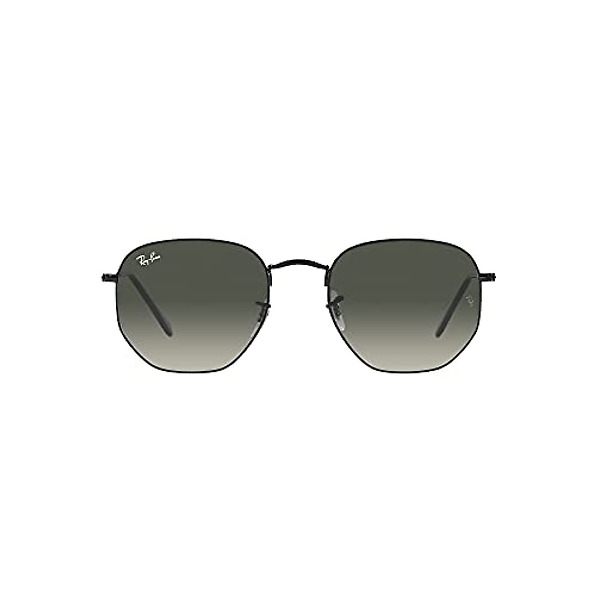 Ray-Ban RB3548 Hexagonal Sunglasses, Black/Grey Gradient, 51 mm