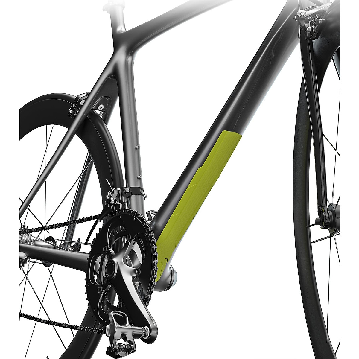 MEGHNA Bike Frame Protection Downtube Frame Protector 3M Tape for Mountain Bike Road Bike, Grey