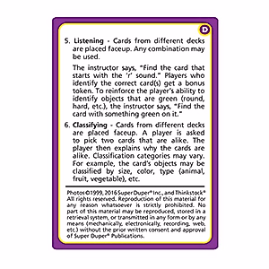 Super Duper Publications | Articulation Photos G Fun Deck Flash Cards | Educational Learning Resource for Children