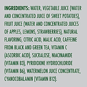 V8 +ENERGY Diet Strawberry Lemonade Energy Drink, Contains 10 Calories Per Serving, 8 FL OZ Can (4 Packs of 6 Cans)