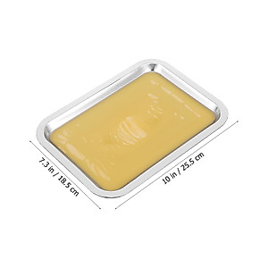 6Pack Premium Aluminum Dissection Pan with Wax, Disection Trays for Laboratory - Students - Science Experiments, 7" W 10" L