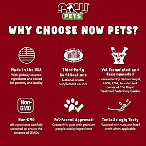 NOW Foods® Pets, UC-II® Advanced Joint Mobility for Dogs and Cats, Veterinarian formulated, Help Maintain Cartilage and Connective Tissue*, 60 Chewable Tablets (60 Grams)