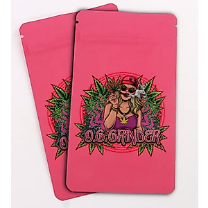 O.G. Grinder for Herbs & Spices, 2.5 inch Herb Grinder Pink Grinder