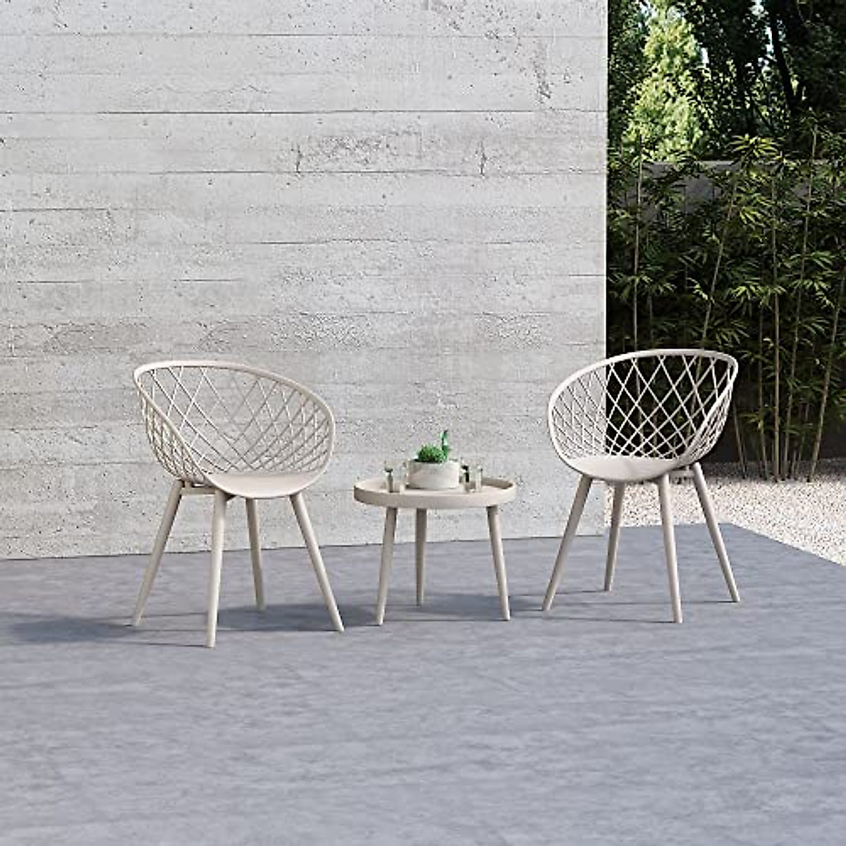 Jamesdar Kurv Set of 2 Chairs, White