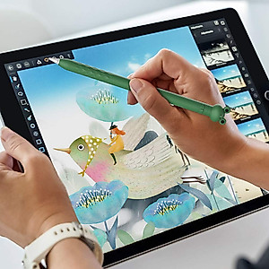 AhaStyle Case for Apple Pencil 1st Gen, Cute Cartoon Soft Silicone Sleeve Cover Accessories Compatible with Apple Pencil 1st Generation(Green Frog)