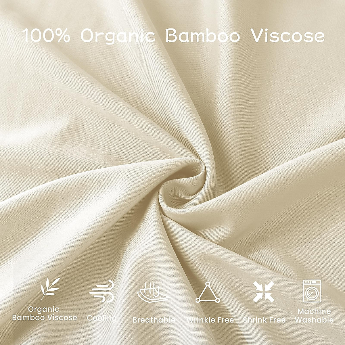 GHUIPRO Duvet Cover Set, (King,Champagne)