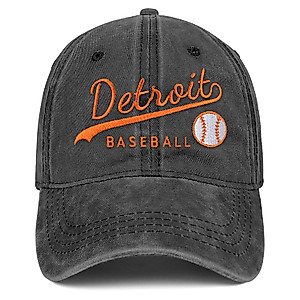 Cheniuua City Cotton Hat Embroidered Baseball Cap Adjustable Hat for Men Women