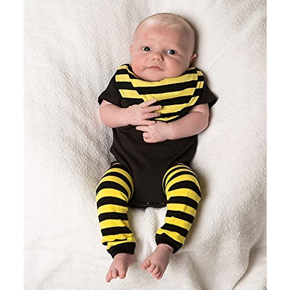 juDanzy Christmas and Halloween baby and toddler Leg Warmers for Girls and Boys (One Size, Bee Stripe)