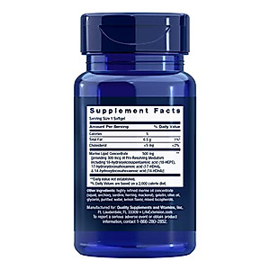 Life Extension Pro-Resolving Mediators - Inflammation Management and Joint Health Supplement -Whole Body Health Support - From Marin Oil PRMs SPMs - Gluten-Free, Non-GMO, 30 Softgels